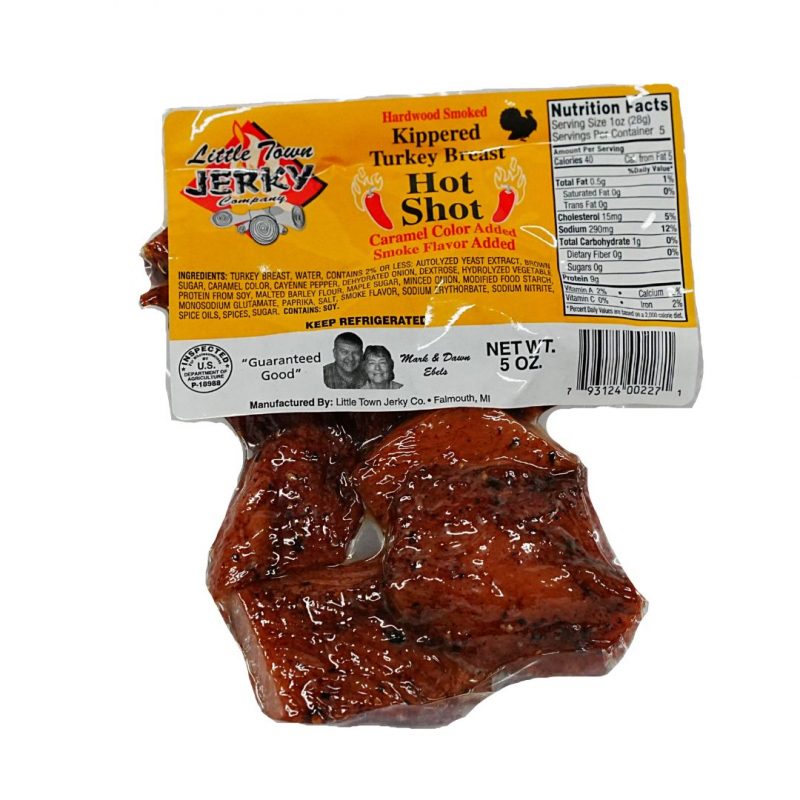 HOT SHOT TURKEY JERKY - Little Town Jerky